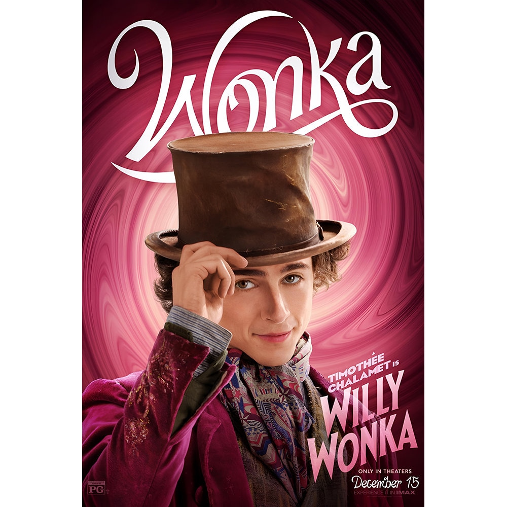 Wonka (2023) Movie Poster Wall Art | Timothe Chalamet Classic Movie ...