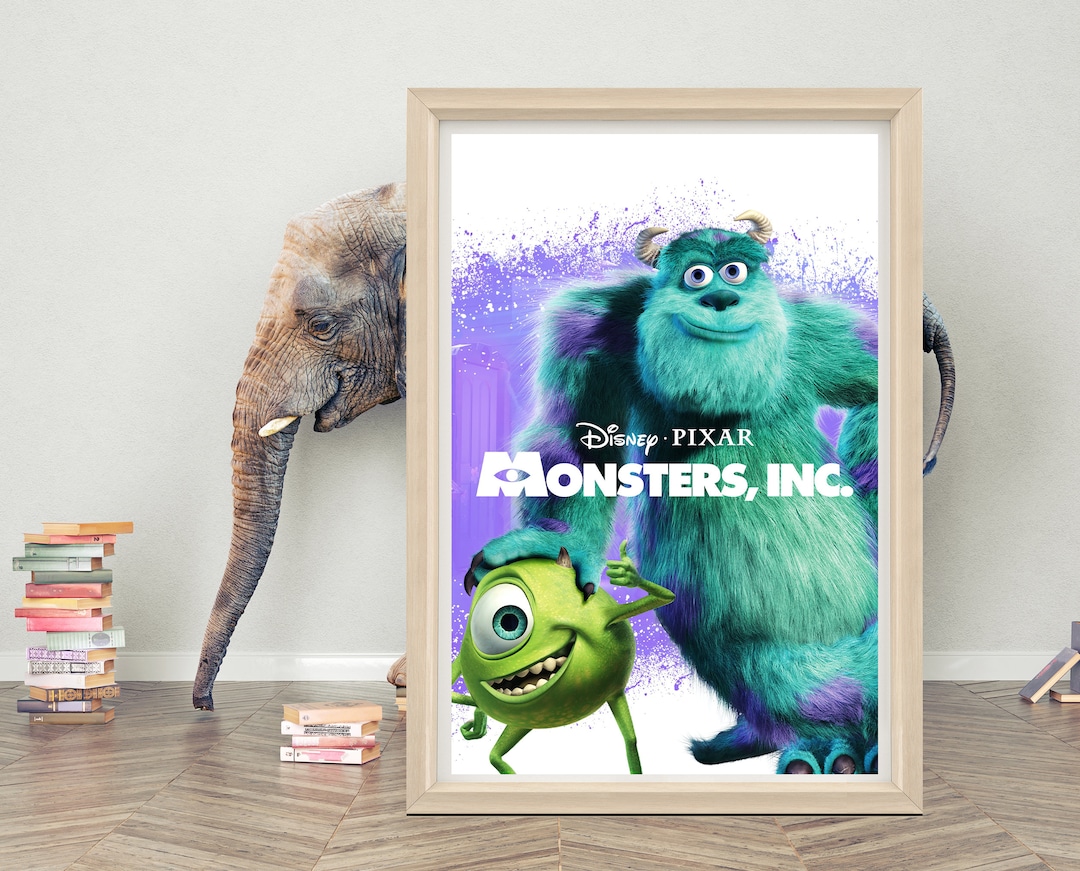 Monsters, Inc Poster Wall Art | 2023 Movie Poster | High Quality Canvas ...