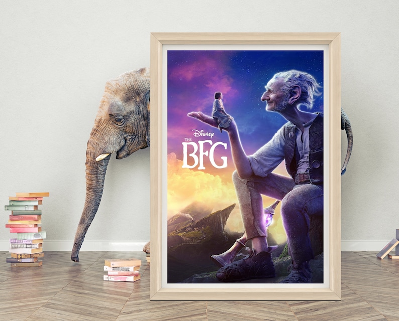 The BFG (2016) Movie Poster| High Quality Canvas Cloth Poster | Classic ...
