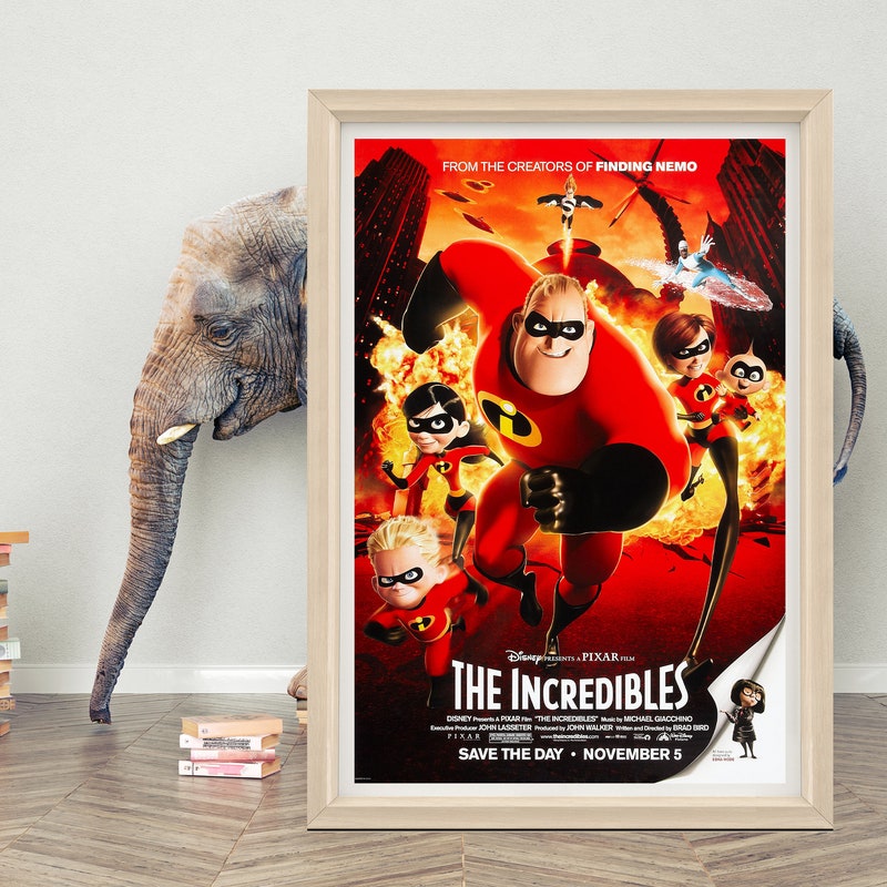 Incredibles Film Poster - Etsy UK