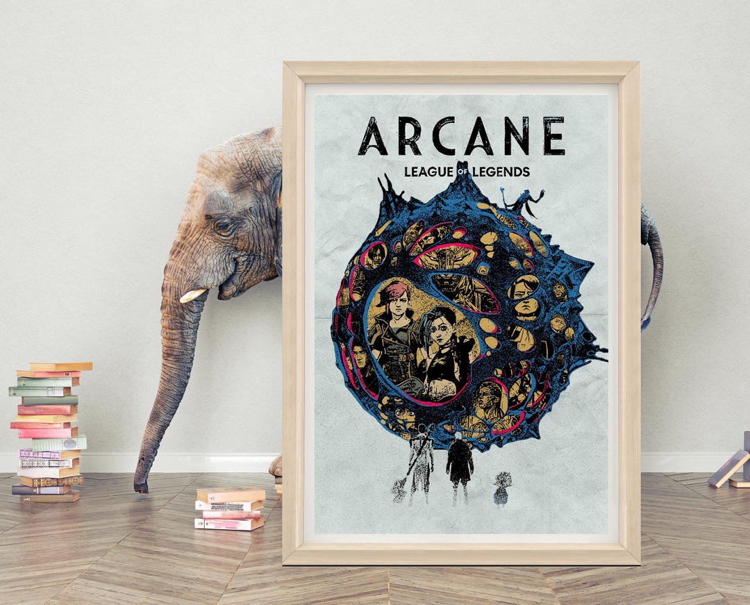 Arcane Season 2 Anime Poster Wall Art | 2024 Minimalist Movie Poster ...