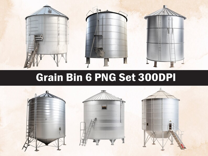 Grain Bin Farm PNG Sublimation Design, Farm Png, Farm Illustration ...