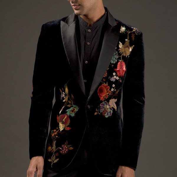 Embroidered Blazer - Etsy