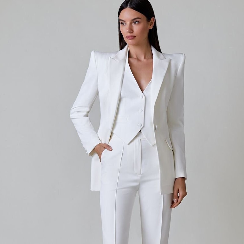White Suit Women - Etsy