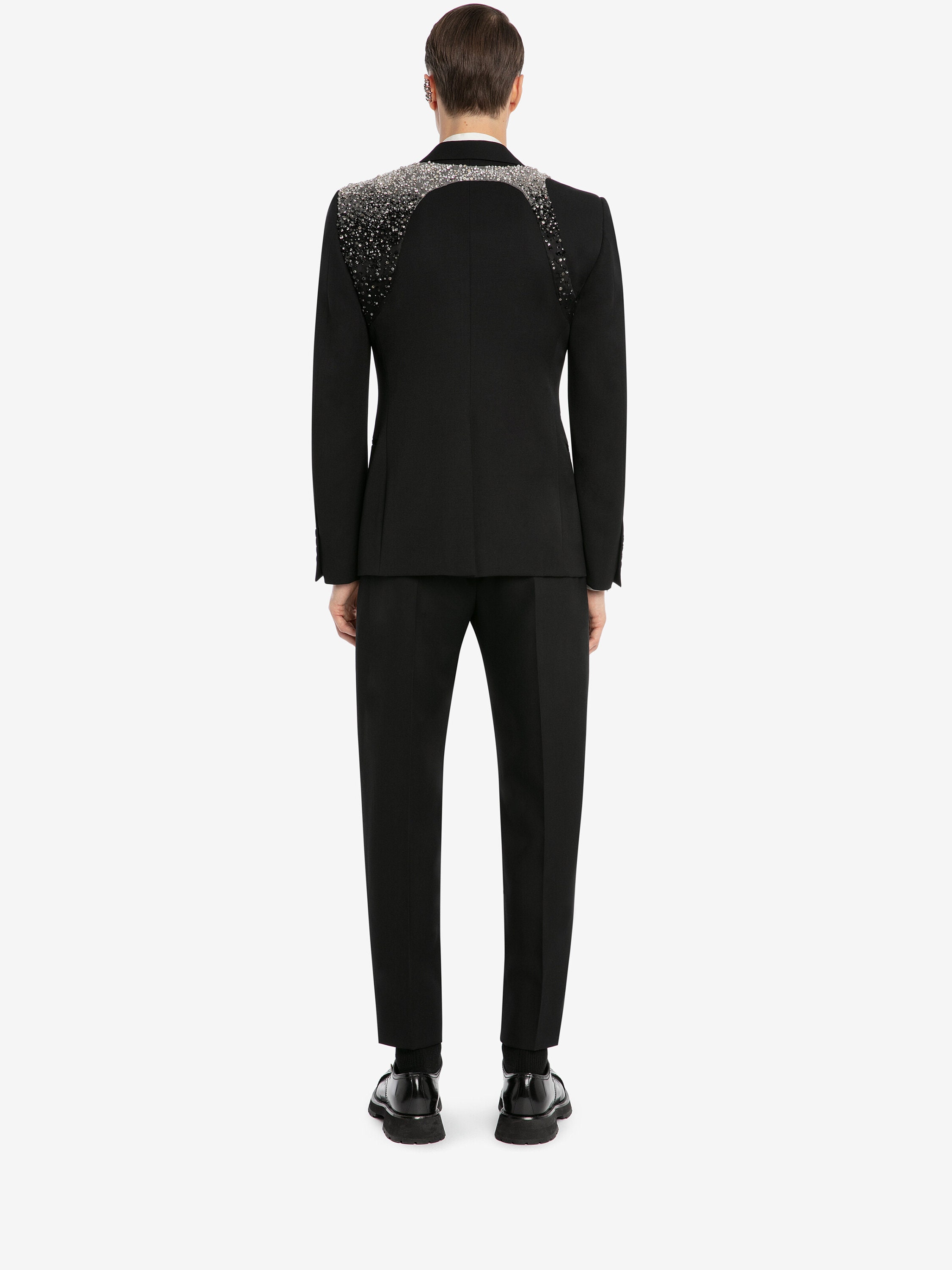 Men's Embellished Harness Jacket Black Suit Blazer - Etsy