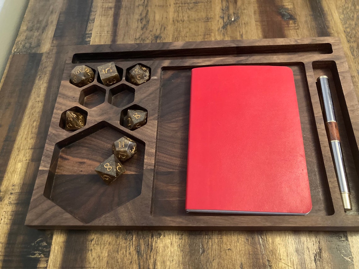 RPG Dice Tray and Organizer, Tabletop RPG Accessories, Dnd Dice Tray ...