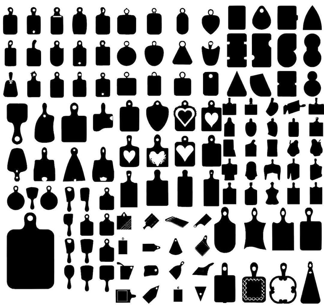 100 Cutting Board Shapes SVG File Digital Download - Etsy