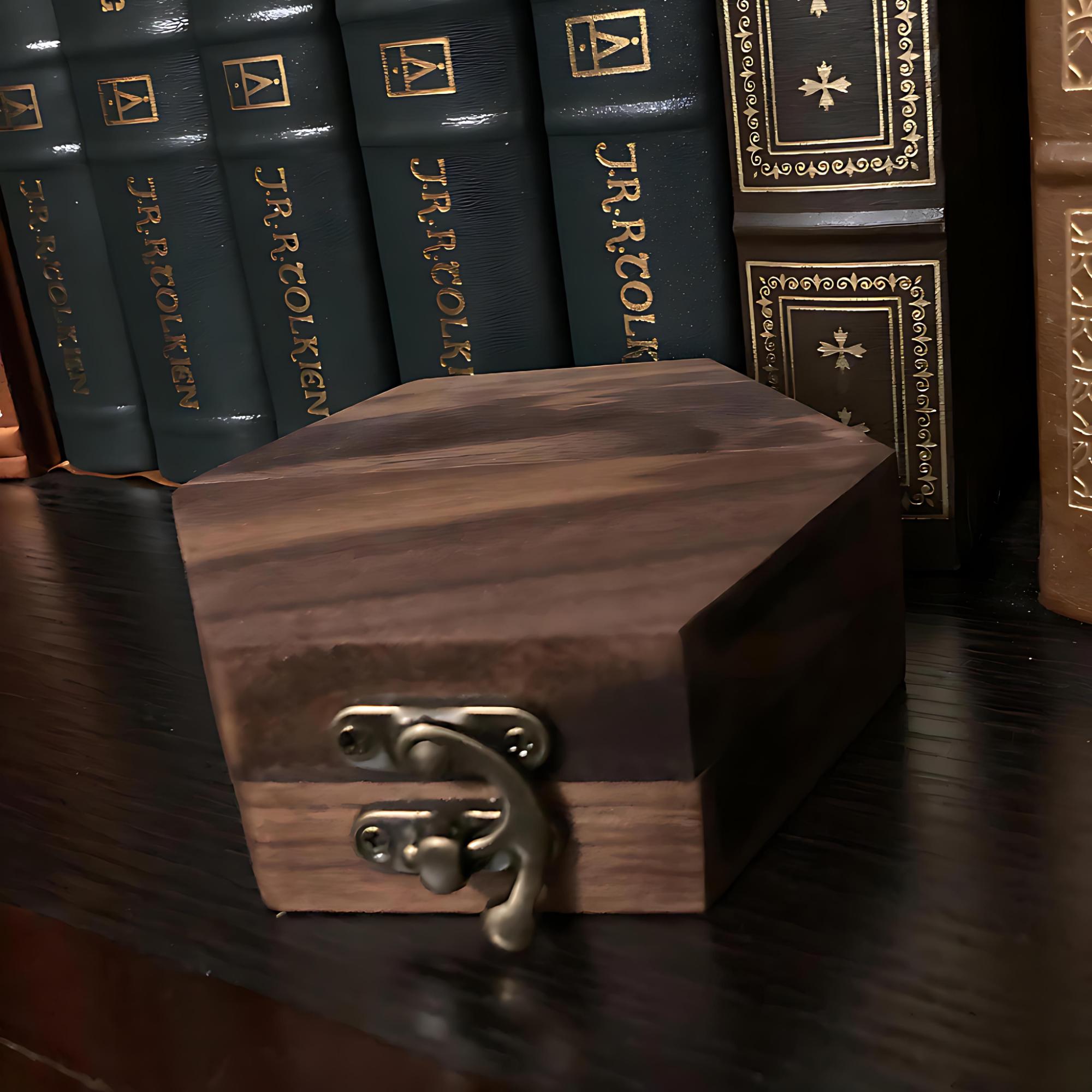 Engraved Walnut Dice Box: Hexagon RPG Dice Vault, Personalized - Etsy