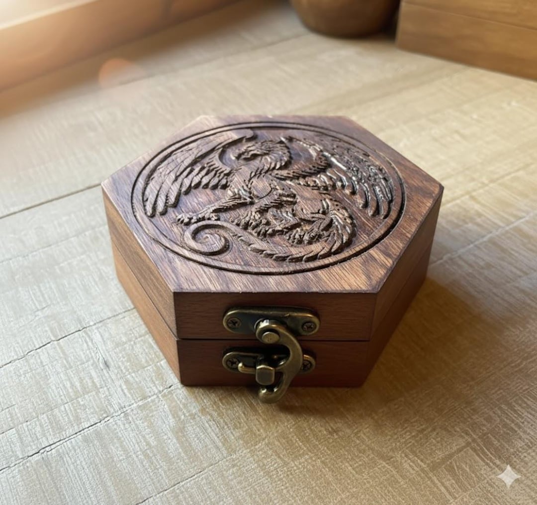 Personalized Dice Box: Engraved Hexagon RPG Dice Vault - Etsy