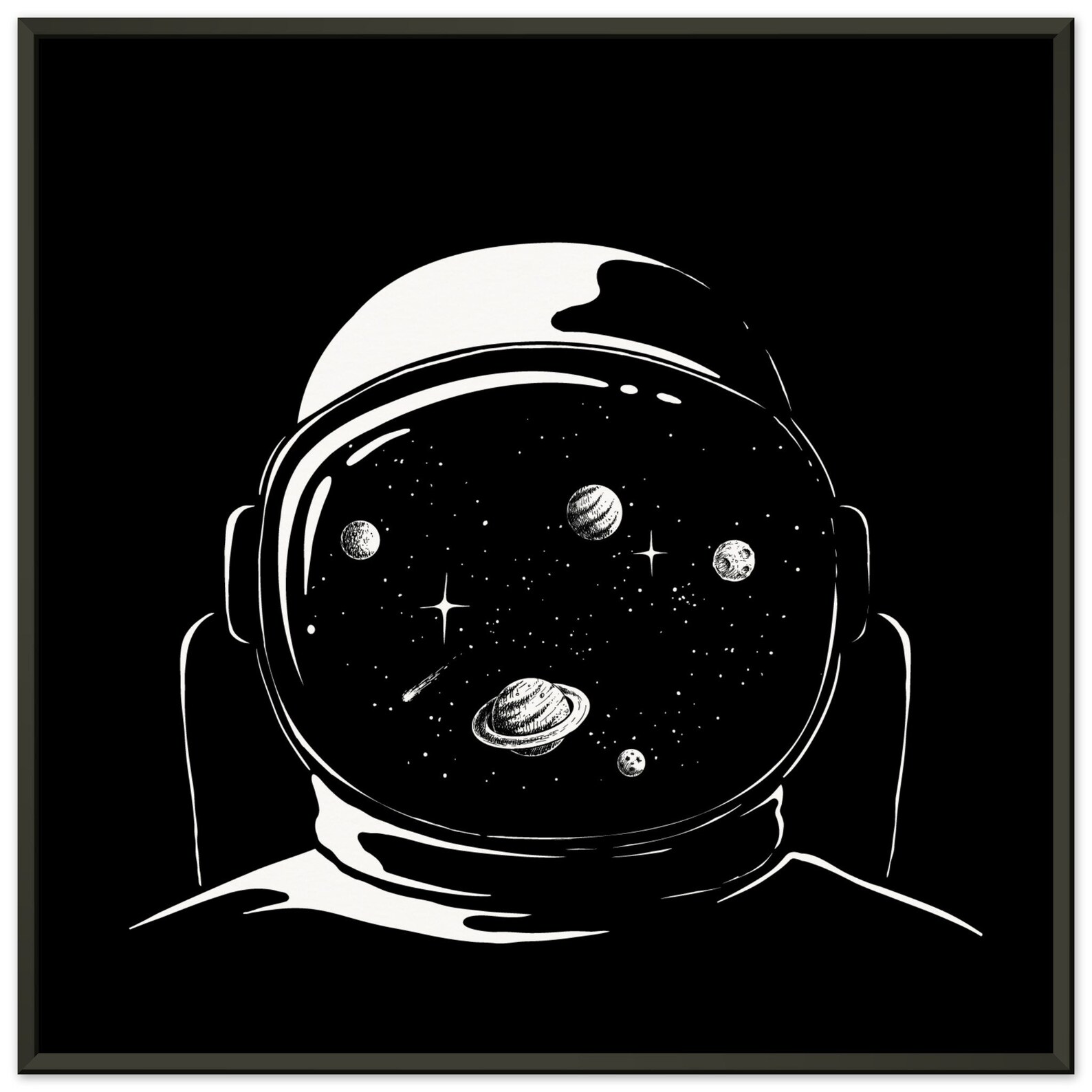 Space Reflection in an Astronauts Helmet - Etsy
