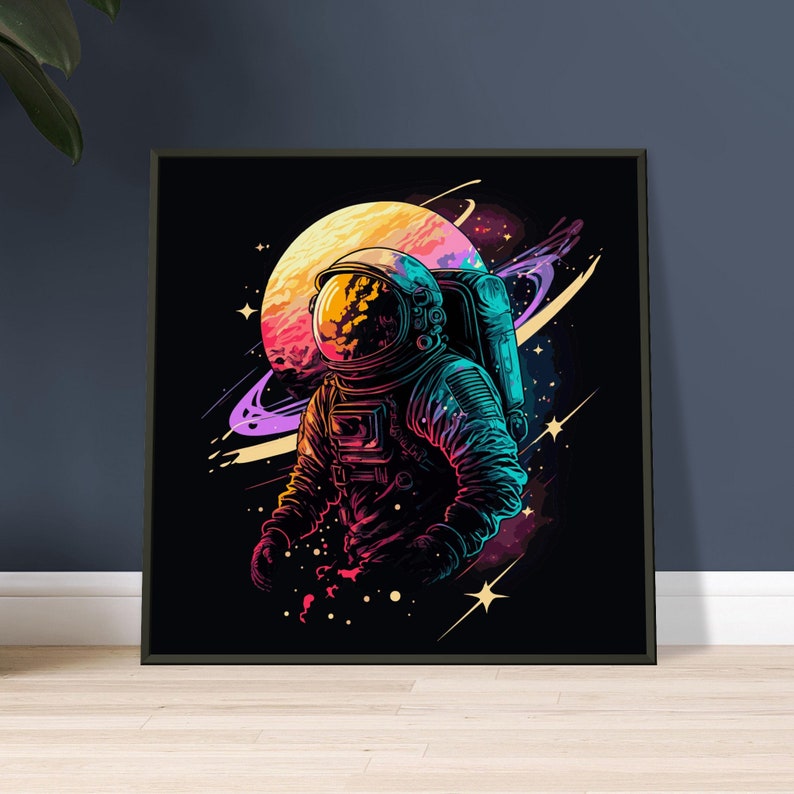 Astronaut in Outer Space - Etsy
