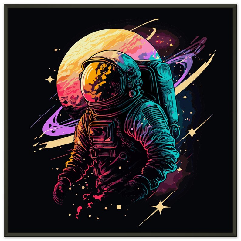 Astronaut in Outer Space - Etsy