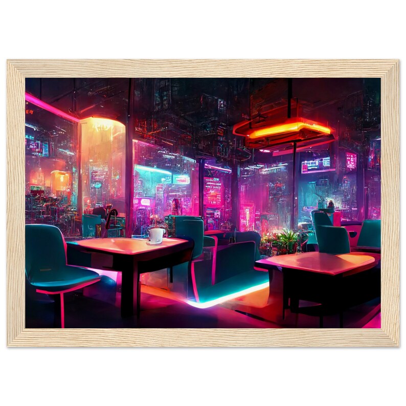 Cyberpunk Cafe - Etsy