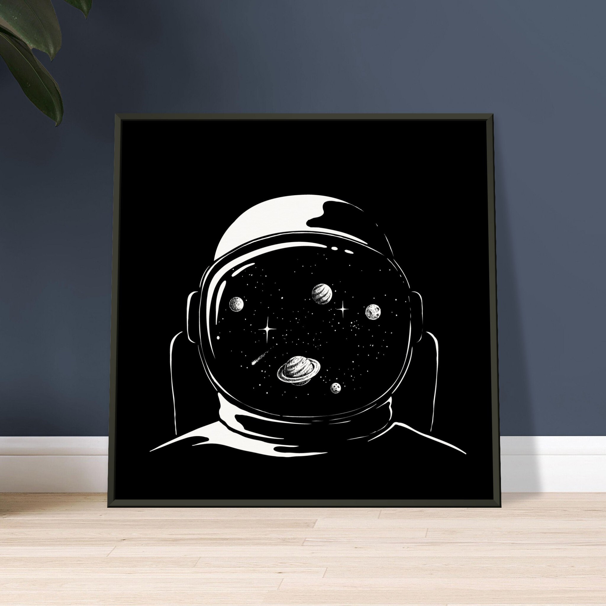 Space Reflection in an Astronauts Helmet - Etsy