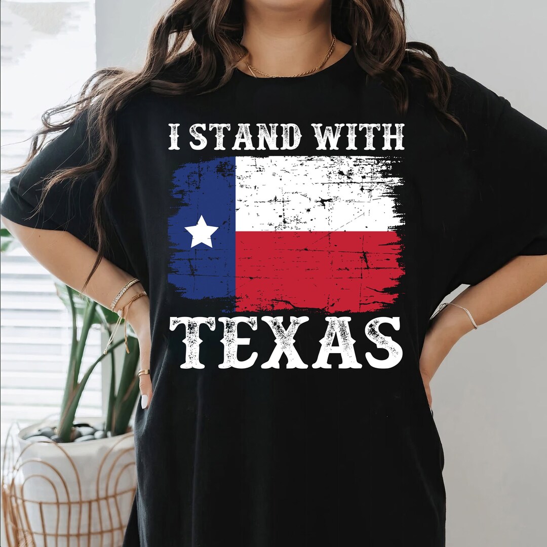 I Stand With Texas Shirt, I Stand With Texas Unisex Jersey Short Sleeve ...