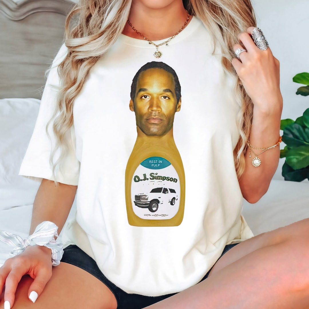 OJ White Bronco With Wings the Juice is Loose T-shirt, OJ Simpson even ...