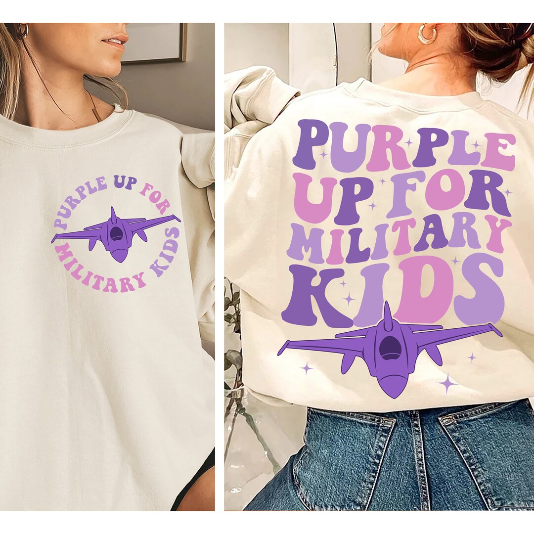 Purple up Military Kids Shirt, Month of the Military Child Shirt ...
