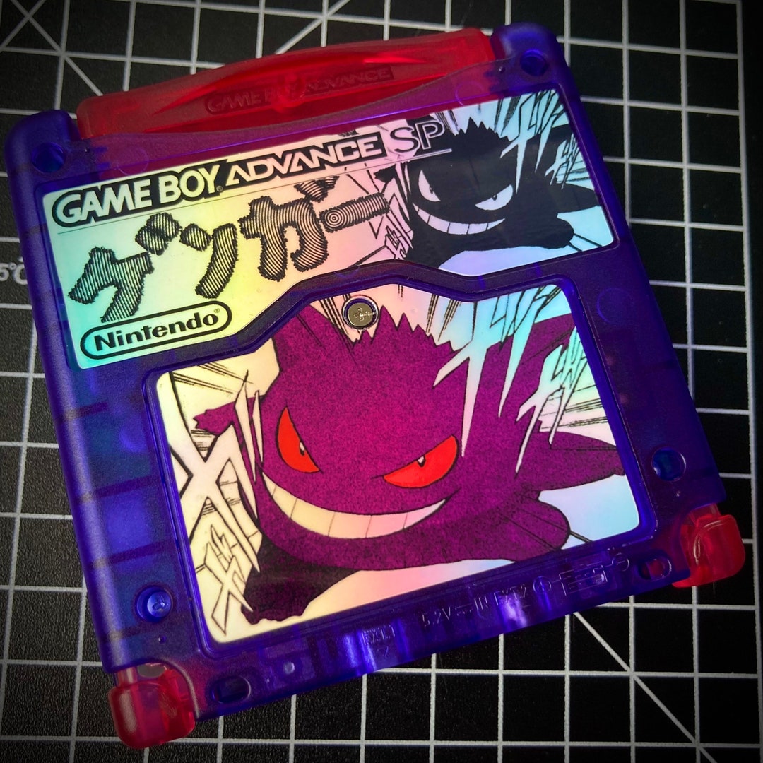 Custom Gameboy Advance Holographic Shell Label Set Pokémon - Etsy
