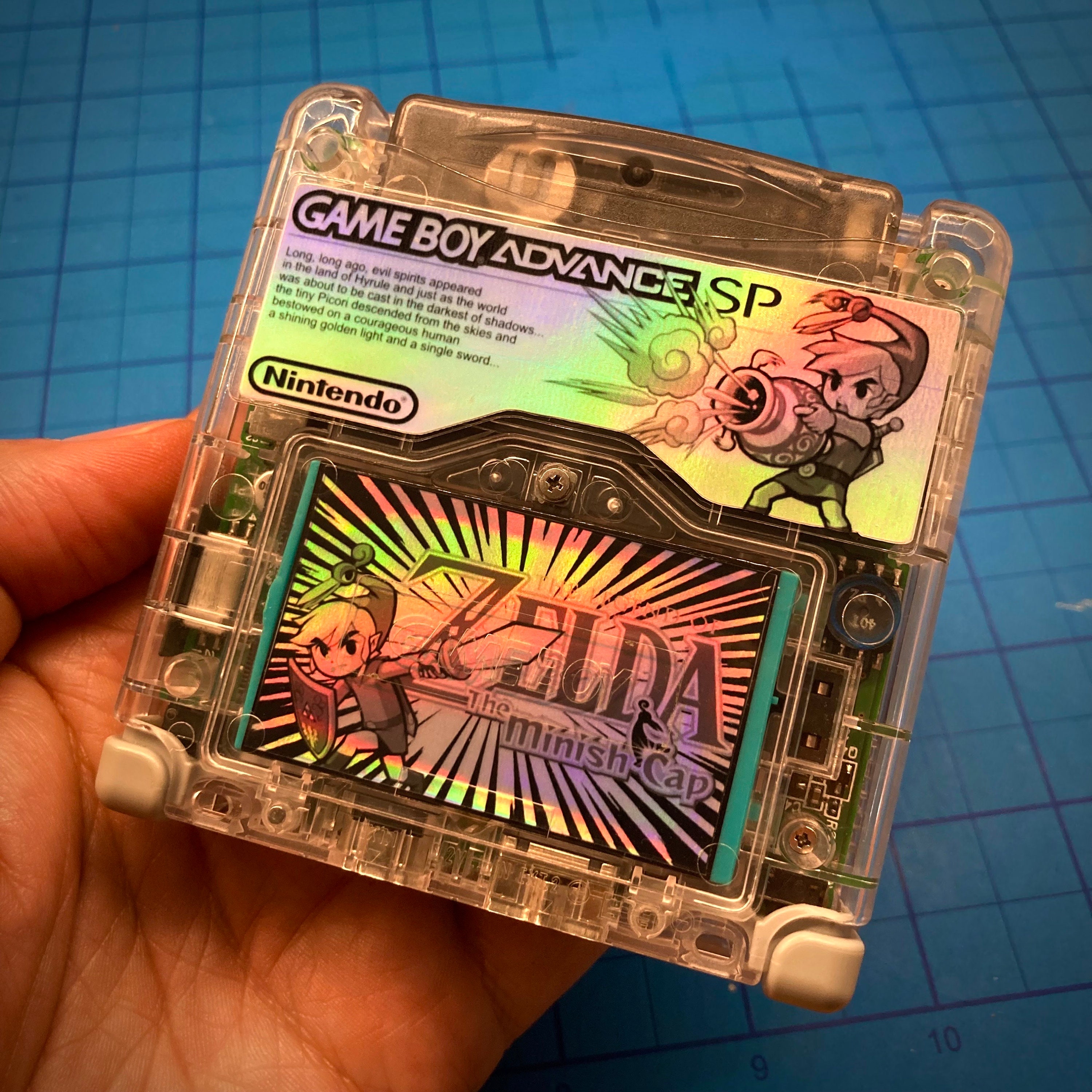 Custom Gameboy Advance Holographic Back Label Zelda Minish Cap - Etsy