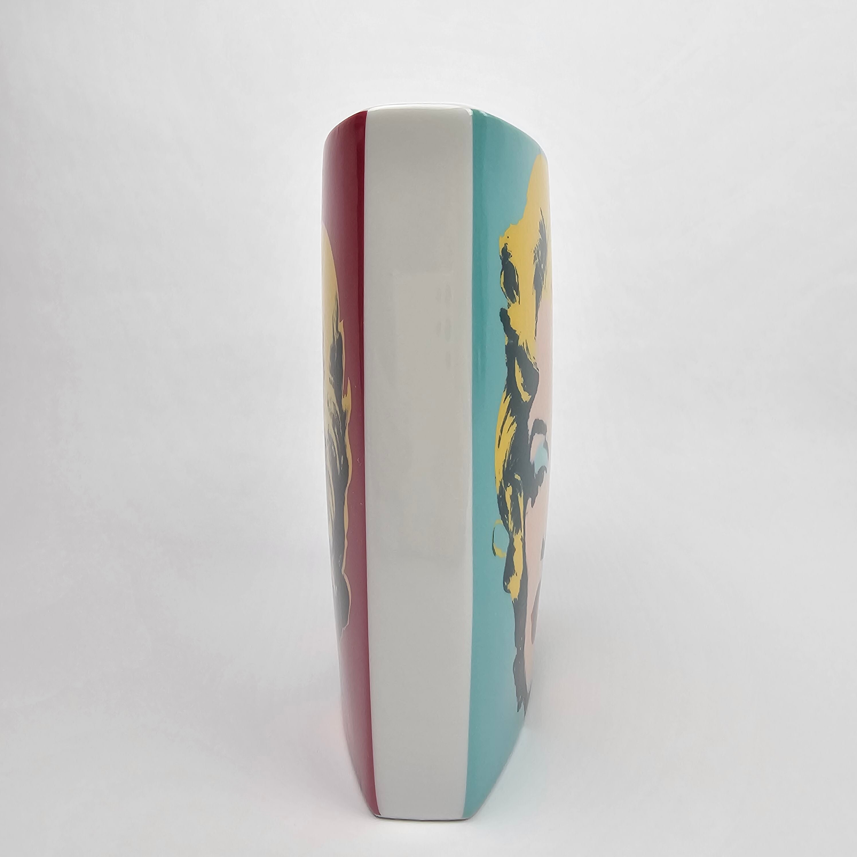 Marilyn Monroe by Andy Warhol, Rosenthal Vase. Screenprint in Colors on ...