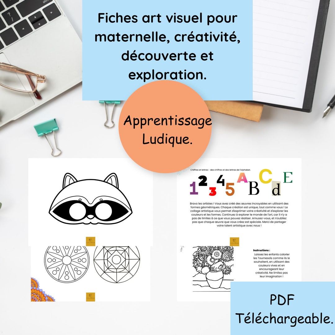 Visual Art Educational Sheets for Small Sections 38 Pages of - Etsy