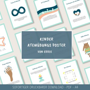 Breathing Exercise Poster Kids - Digital PDF Download, Emotion ...