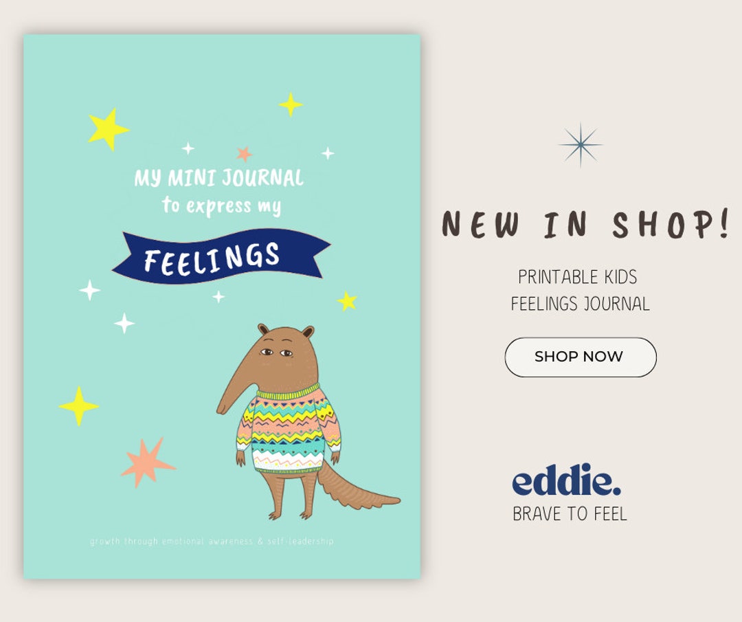 Feelings Journal for Kids - Digital PDF Download, Emotional Regulation ...