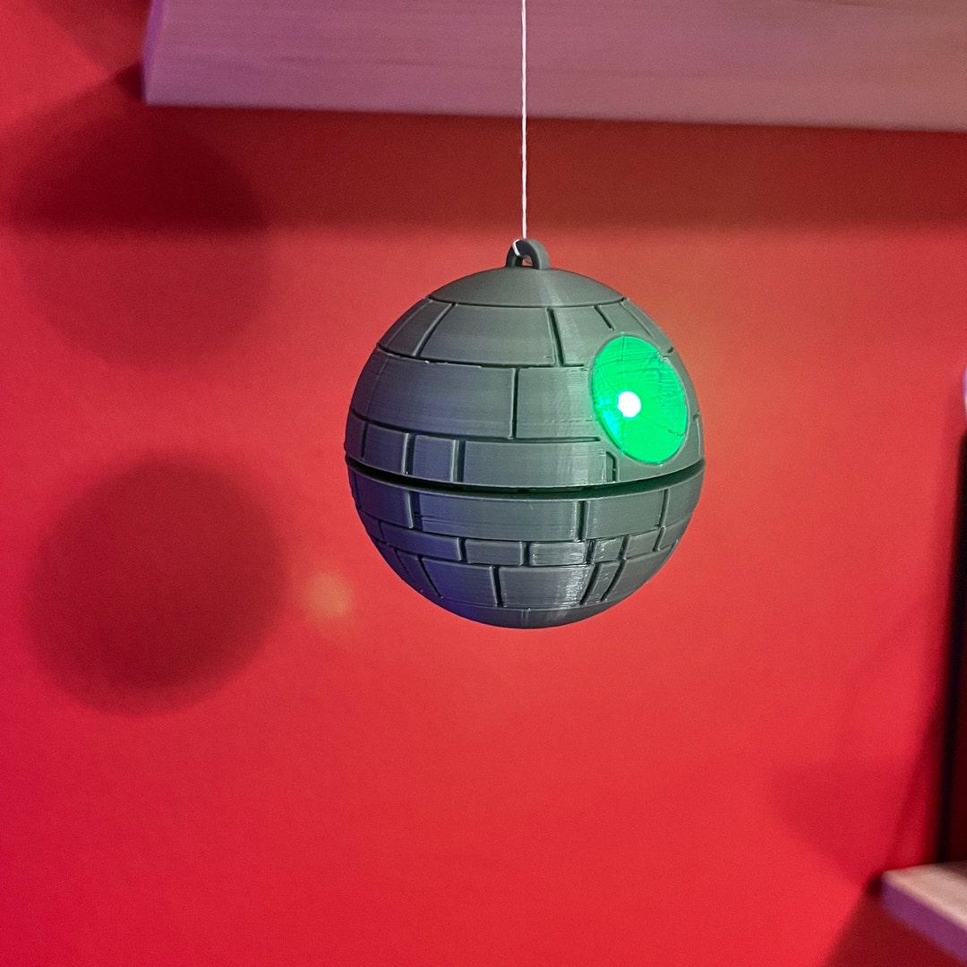 Hanging Death Star With LED Superlaser - Etsy