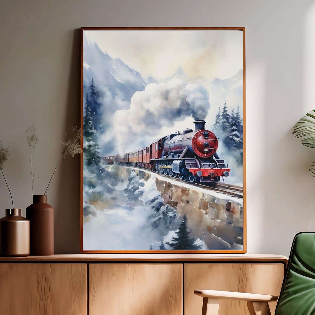 Holiday Decor, Winter Wonderland Poster, Seasonal Decor, Christmas ...