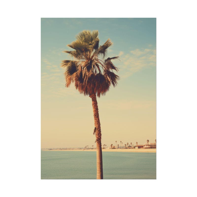 Palm Tree Poster - Etsy
