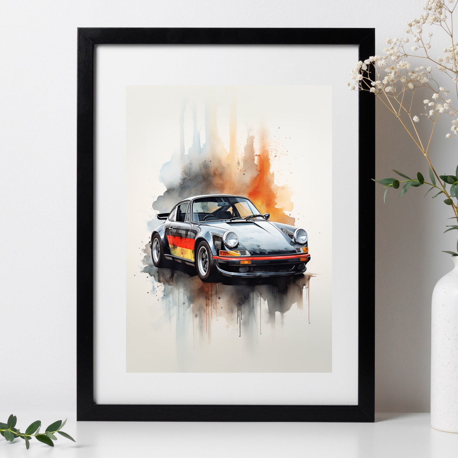 Travel Poster, Classic Car Poster, Fine Art Prints, European Cars, Car ...