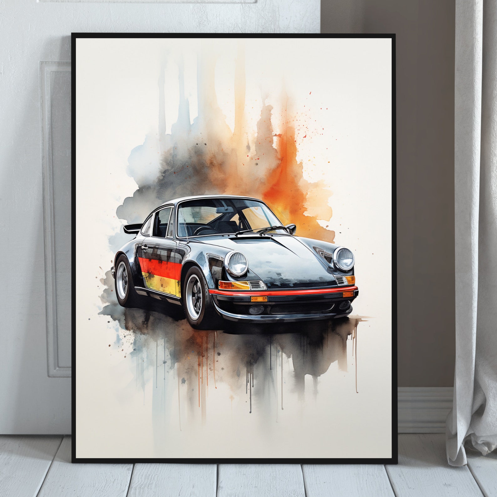Travel Poster, Classic Car Poster, Fine Art Prints, European Cars, Car ...
