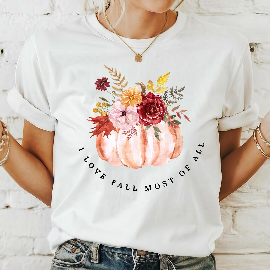 Autumn T-shirt I Love Fall Most of All Autumn Shirt Boho Clothing ...