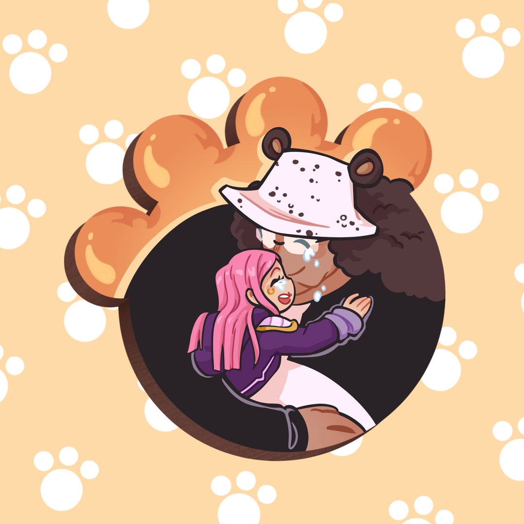 PREORDER One Piece Kuma and Bonney Wood Pin - Etsy