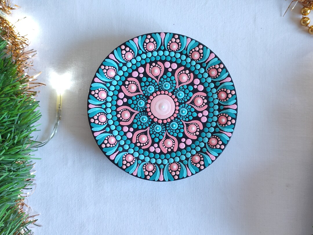 Sweet Mandala Wooden Plate - Etsy