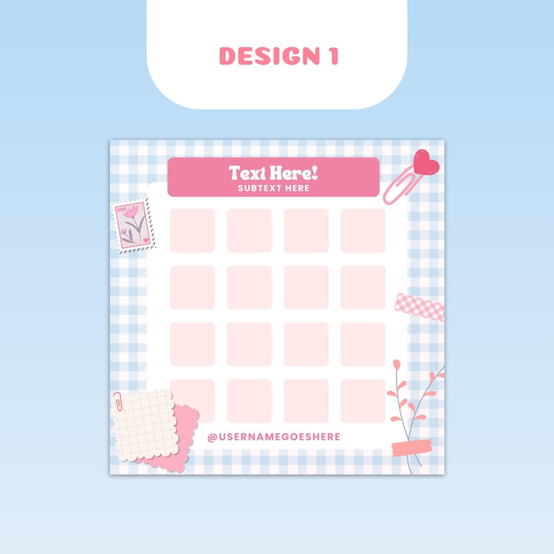 Blue Pink Stationary Theme Emote Keychain Pin Display Artist Alley ...