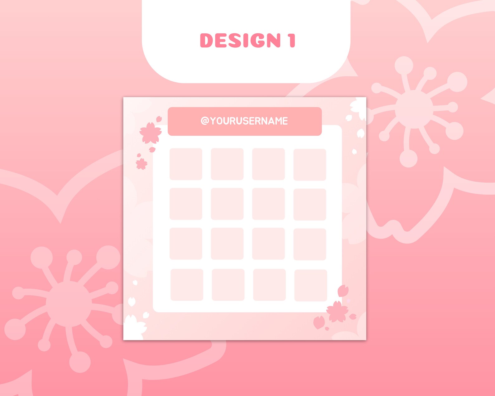 Pink Sakura Emote Keychain Pin Display Artist Alley Twitch (canva ...