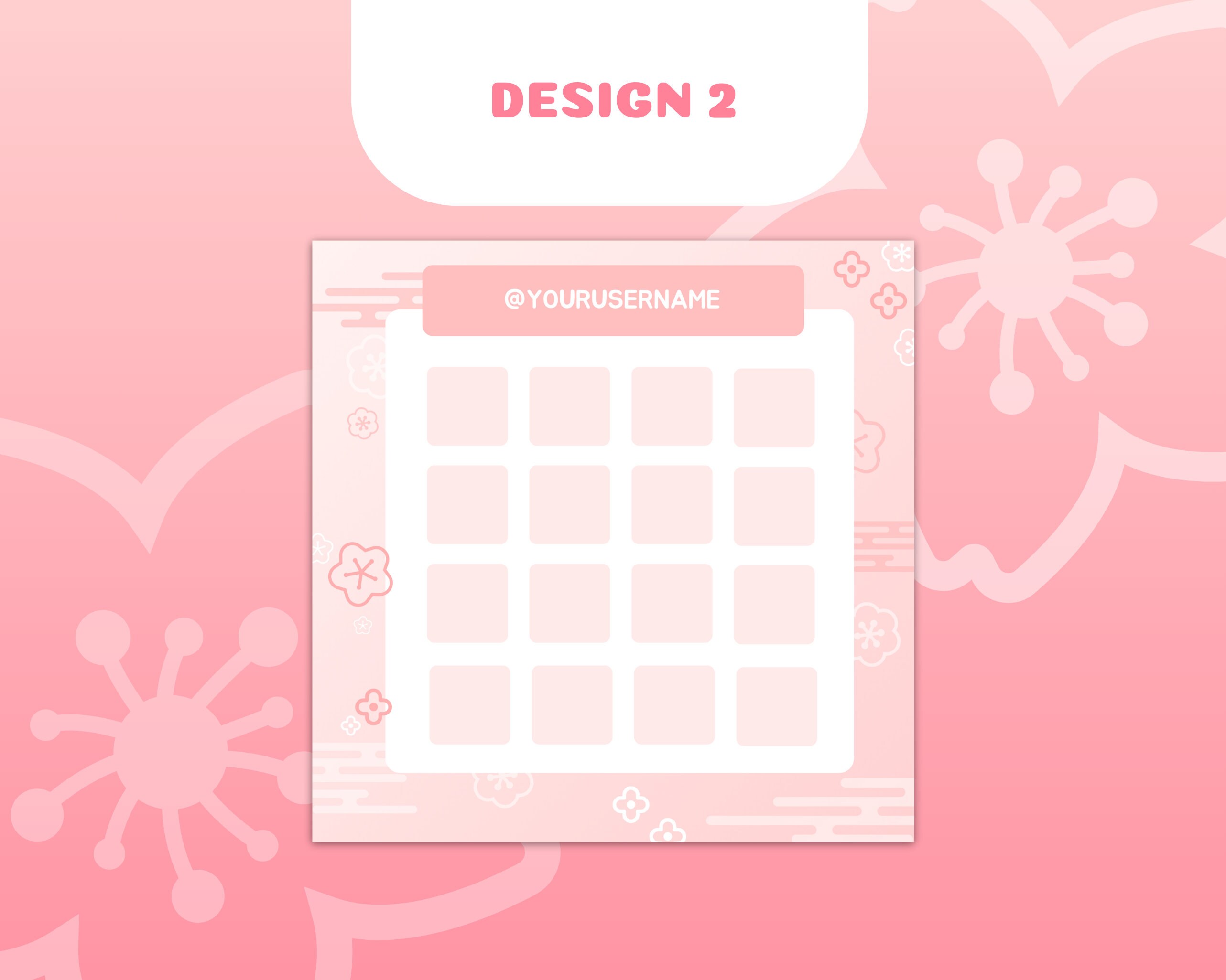 Pink Sakura Emote Keychain Pin Display Artist Alley Twitch (canva ...
