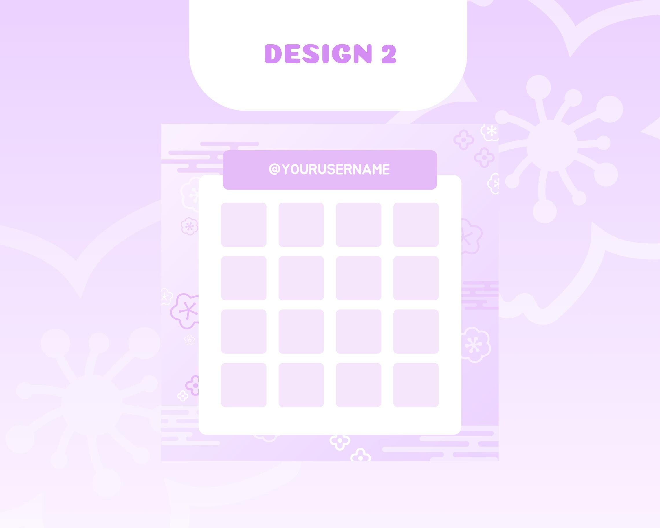 Emote Sub Badge Display Purple Sakura Light Version Cute for Artists ...