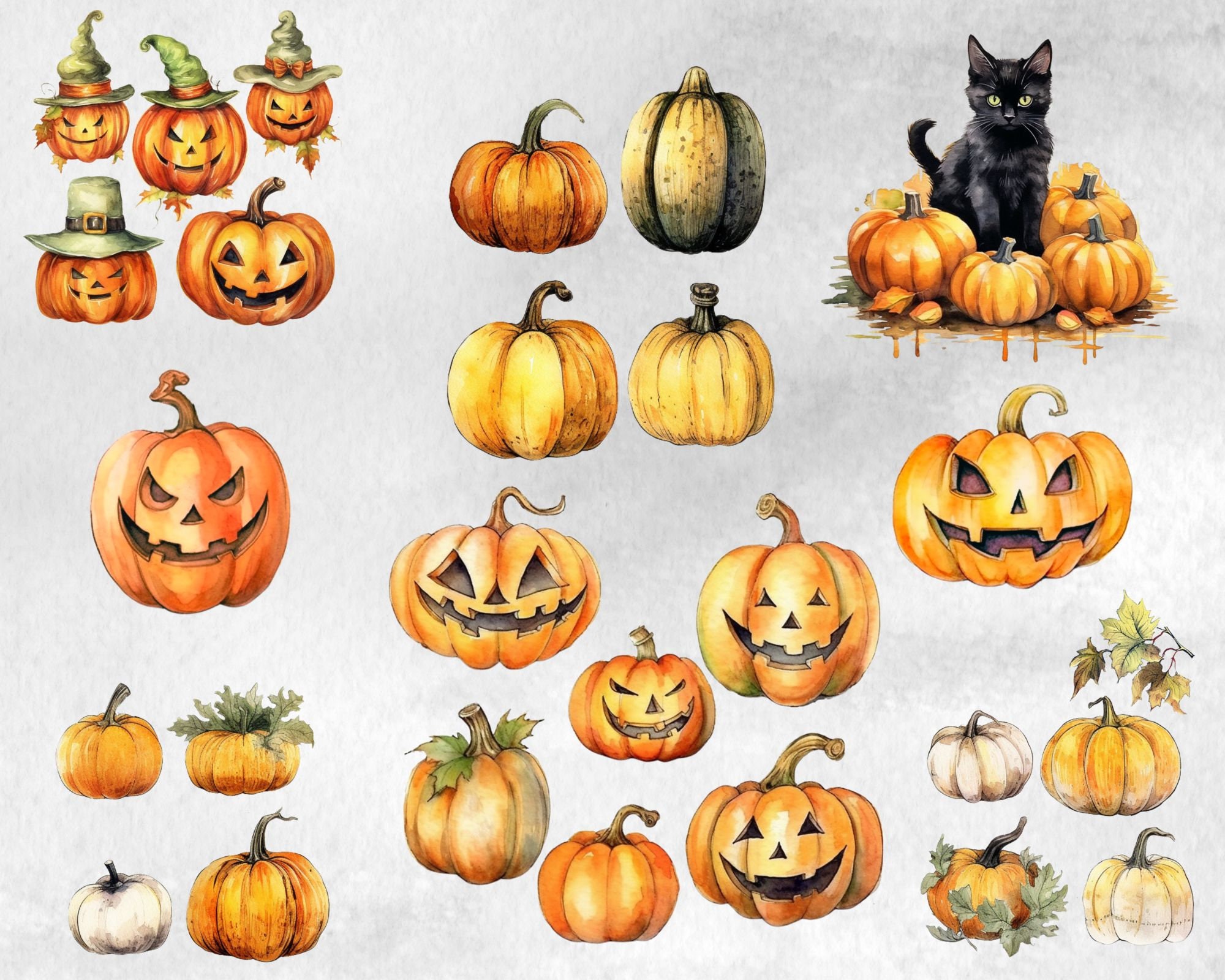 Halloween Clipart Mega Bundle Fall Halloween Clipart Monsters Pumpkins ...