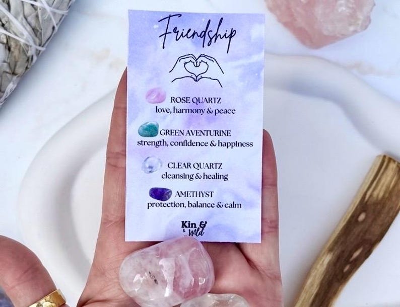 Friendship Crystals Gift Set Crystals for Friendship Gift for Friend ...