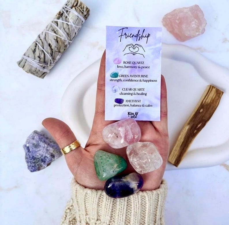 Friendship Crystals Gift Set Crystals for Friendship Gift for Friend ...