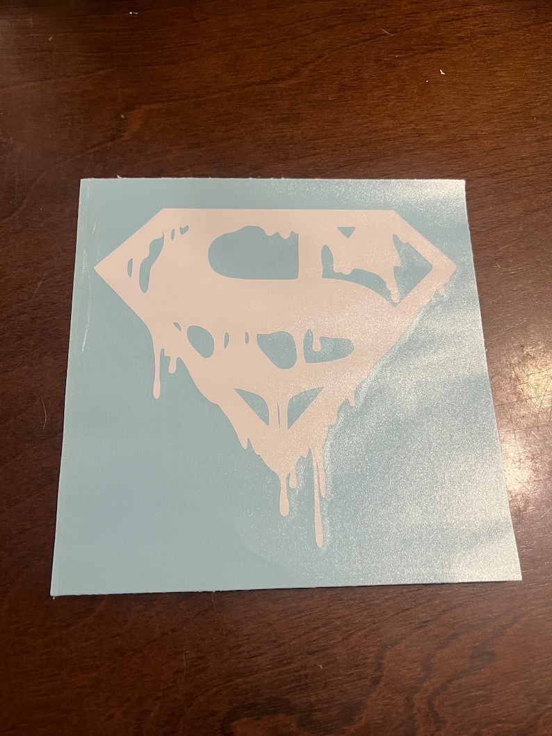 Superman Drip Decal - Etsy