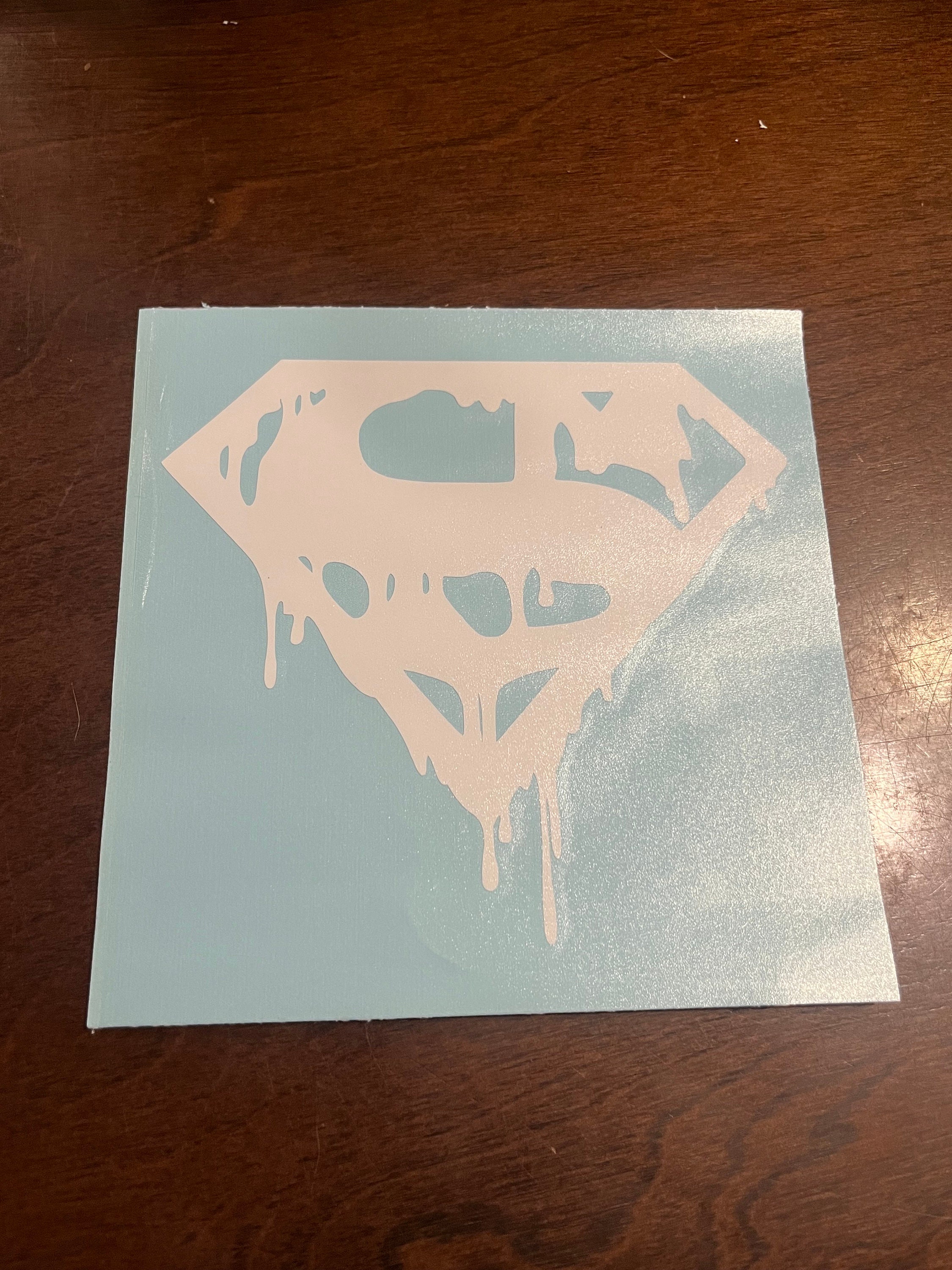 Superman Drip Decal - Etsy