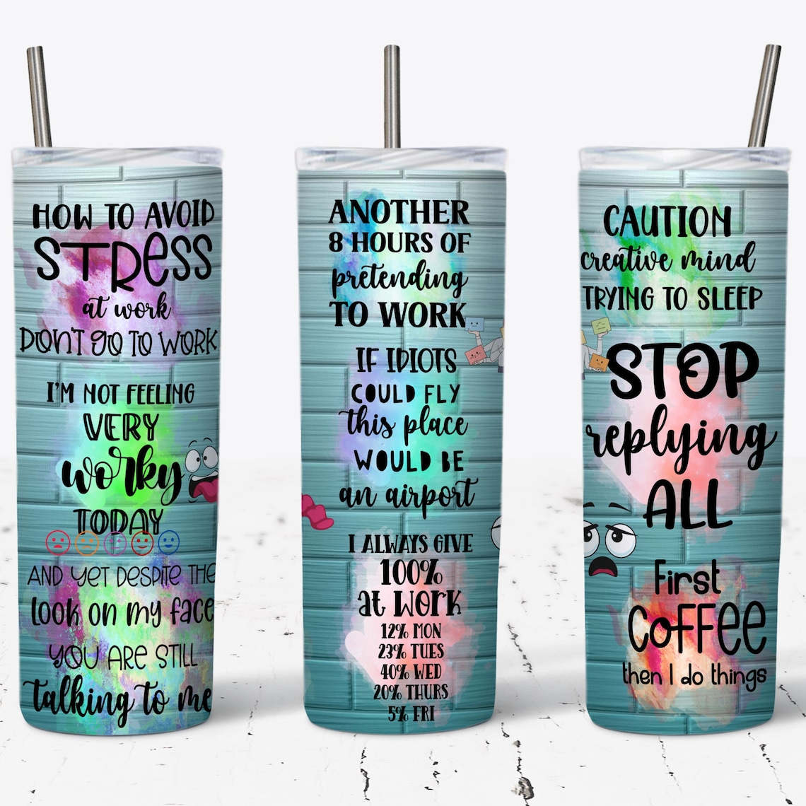 10 Funny Tumbler Wrap Bundle Sarcastic Png 20oz Skinny Tumbler Funny T Bundle Png Wrap