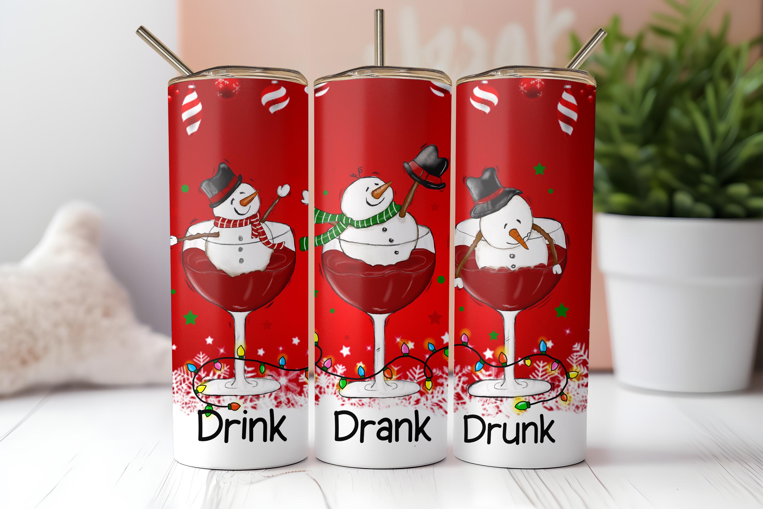 Sarcastic Tumbler Wrap PNG, Snowman Drink, Drunk, Drank, Funny ...