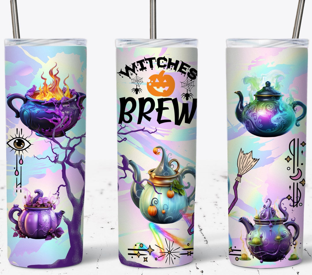 Witches Brew Tumbler Sublimation Design: Witch Vibes (digital Download ...
