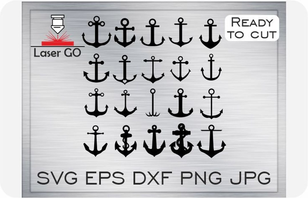 Anchors SVG Eps DXF Png 300dpi JPG Clipart Clip-art Instant Download ...