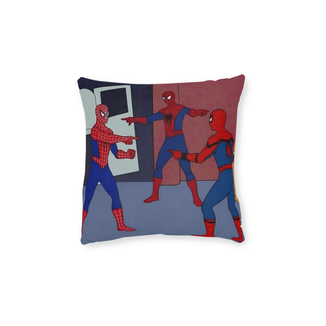 Meme Pillow Spiderman Memes Decor Pillowcase Filling - Etsy UK