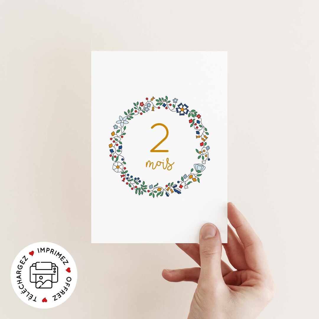 My First Year Baby Milestone Cards to Print / Printable Baby Milestone ...